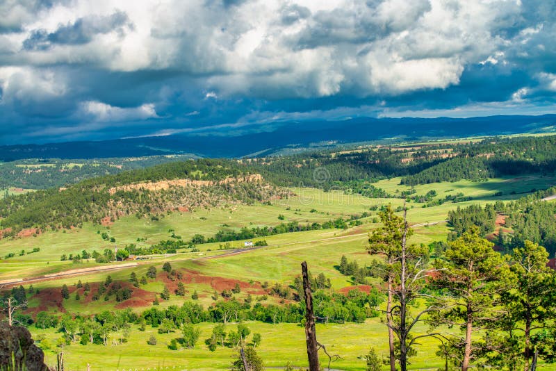 Beautiful Countryside Colours of Devils Tower, Wyoming Stock Photo ...