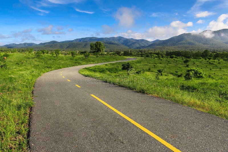 Beautiful countryside road stock photo. Image of sunny - 37006388
