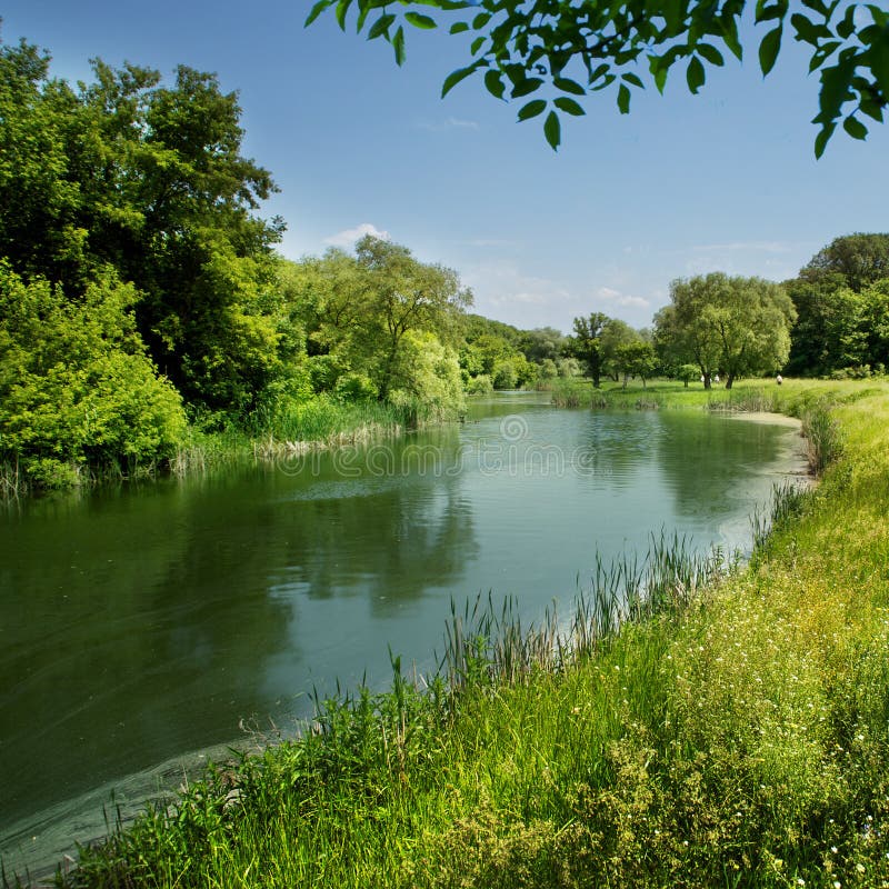 Beautiful Countryside Scene Stock Photo - Image of blue, peaceful: 10879578