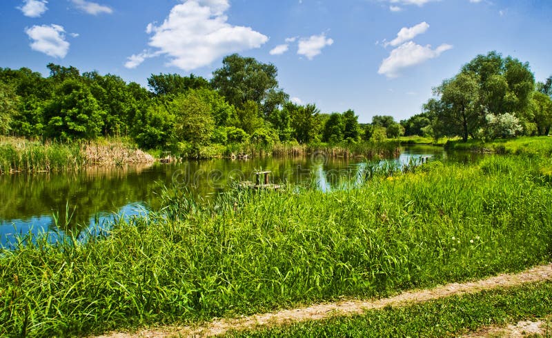 Beautiful Countryside Scene Stock Photo - Image of blue, peaceful: 10879578