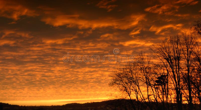 Beautiful Countryside Sunset Stock Photo - Image of scenery ...