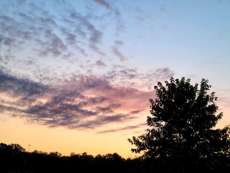 Beautiful County Sunrise stock image. Image of evening - 237476239