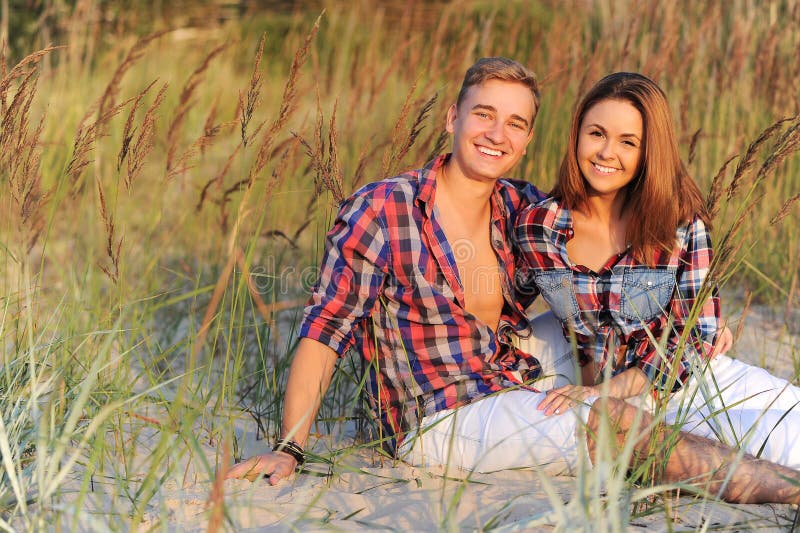 Beautiful couple stock photo. Image of people, summertime - 53670382