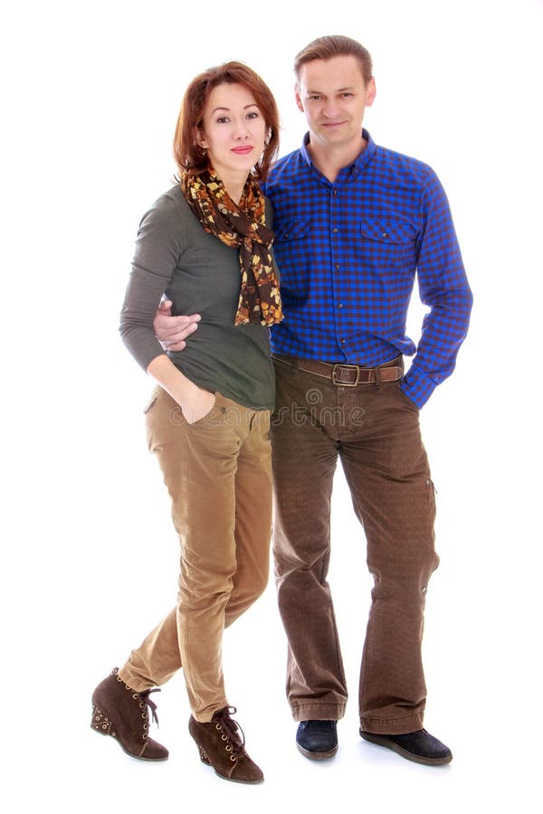 Beautiful Couple , Full Length Stock Photo - Image of husband, girls ...