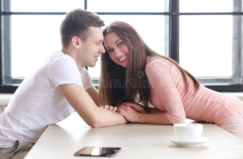Beautiful couple stock photo. Image of morning, apartment - 53457718