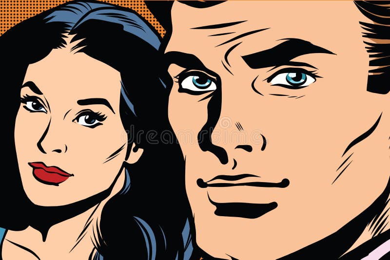Man Woman Pop Art Stock Illustrations 7 204 Man Woman Pop Art Stock