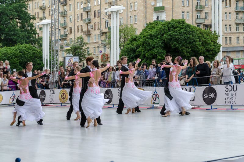 Ukraine, Kharkov May 25, 2018 Beautiful Couples Dancing an ...