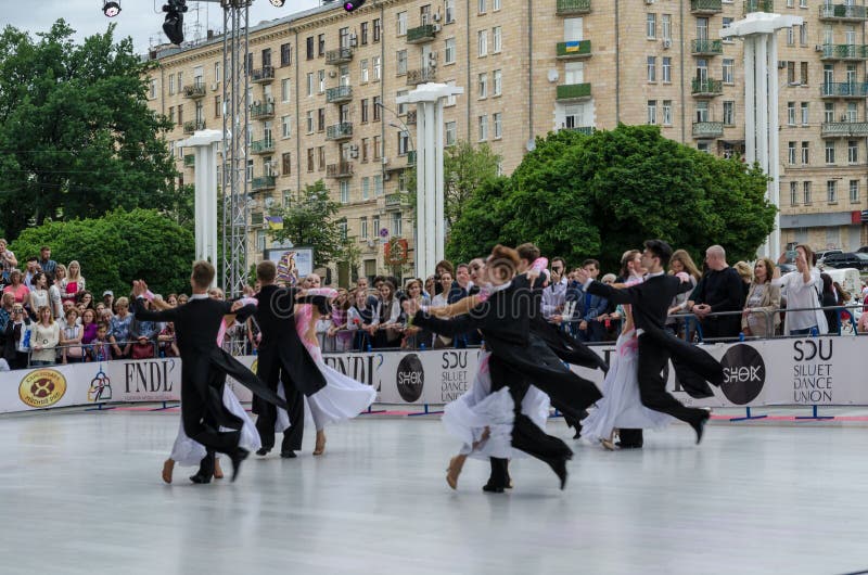 Ukraine, Kharkov May 25, 2018 Beautiful Couples Dancing an ...