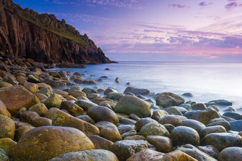 Beautiful Cove at Dusk stock photo. Image of porth, europe - 33608076