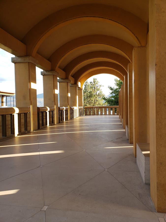 Beautiful covered walkway stock photo. Image of beautiful - 166642024