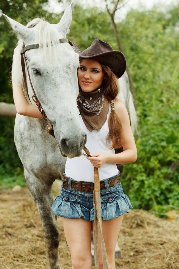 Beautiful cowgirl stock photo. Image of western, young - 26152072