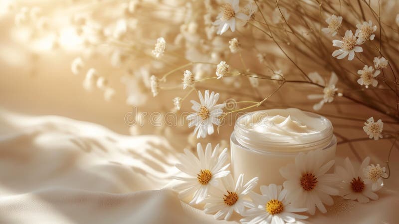 Beautiful Cream Background for Cosmetics Advertising Stock Photo ...