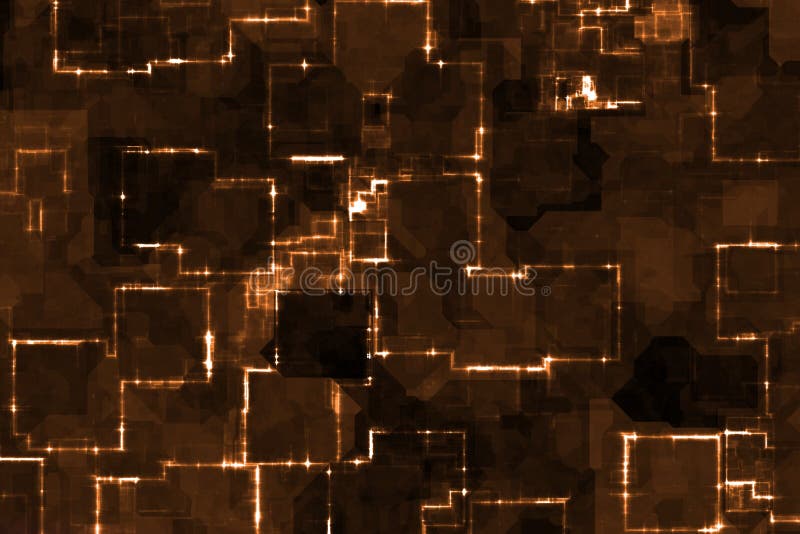 Beautiful Creative Orange Techno Computer Shine Computer Graphic ...