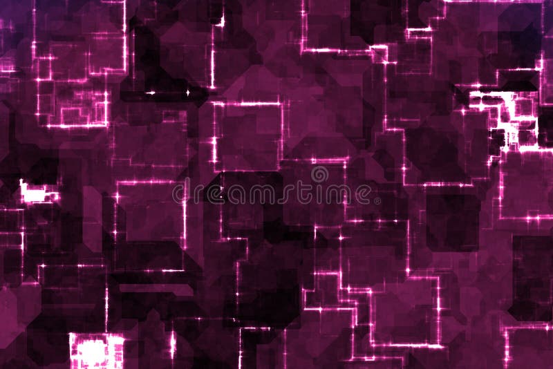 Beautiful Creative Pink Hi-tech Digital Glowing Computer Graphic ...