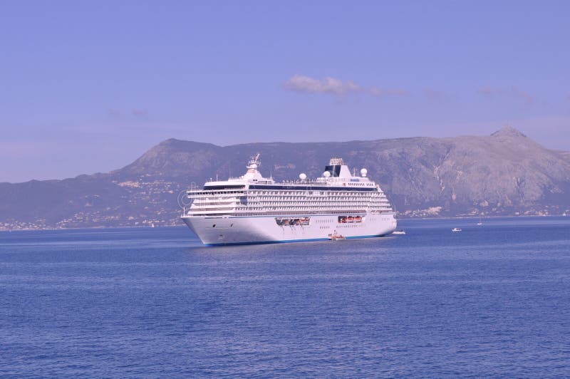 The Beautiful Cruise Ship Travel Stock Image - Image of liner, business ...