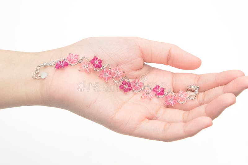 Beautiful crystal Bracelet stock image. Image of jewelery - 52236633