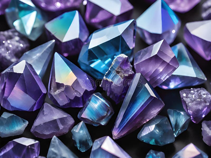 Beautiful Crystal Gemstone Background Stock Illustration - Illustration ...