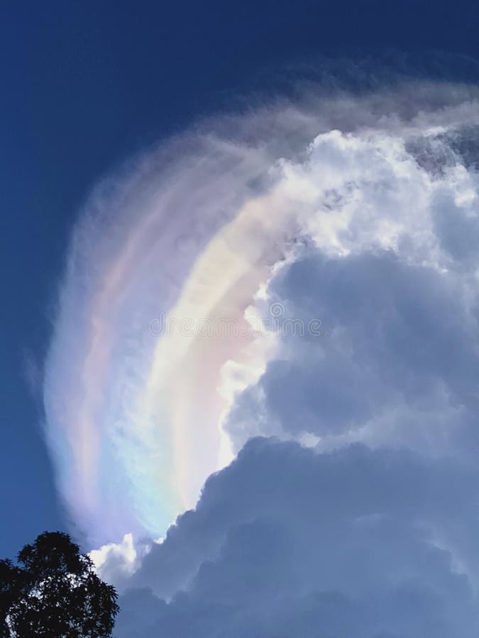 Beautiful Cumulus Cloud with Unique Shape. Stock Image - Image of storm ...