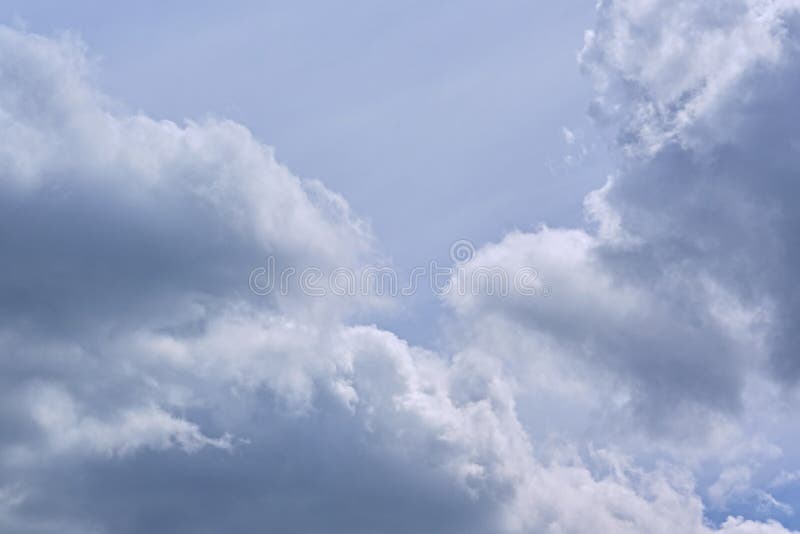 Beautiful Cumulus Clouds. General Plan Stock Image - Image of climate ...
