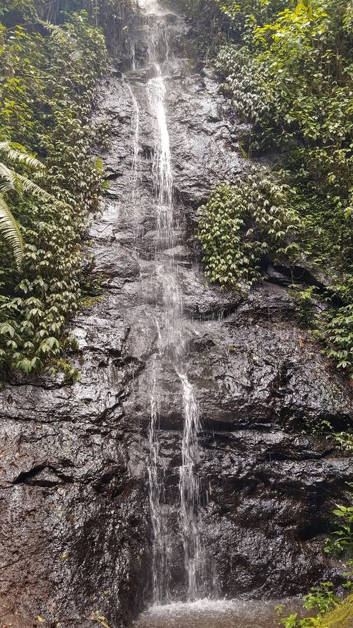 The Beautiful Curug Putri Waterfall Stock Photo - Image of freshness ...