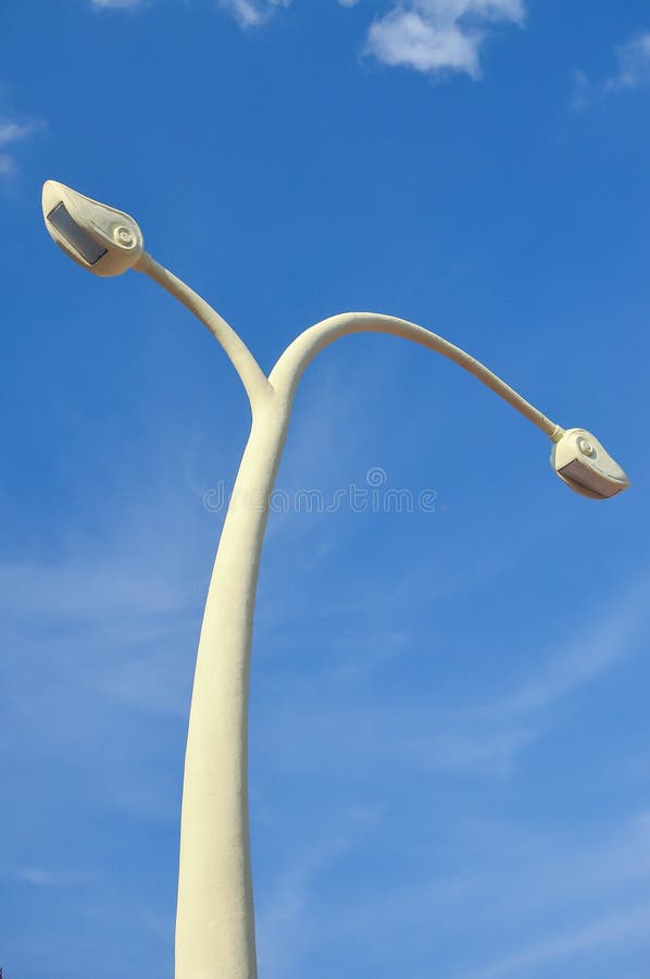 Beautiful Curved Light Post Stock Image - Image of light, post: 40182811