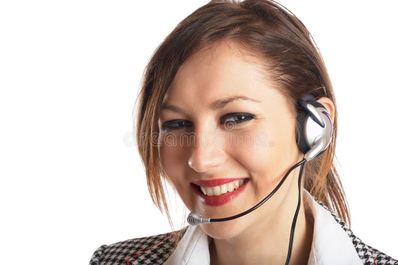 Beautiful Customer Representat Stock Image - Image of agent, executive ...