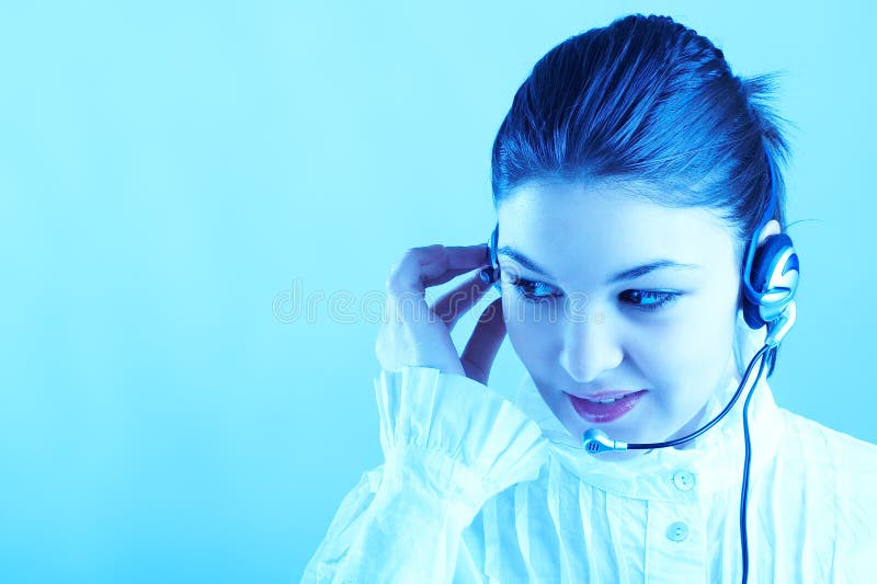 Beautiful Customer Representative Stock Image - Image of friendly ...