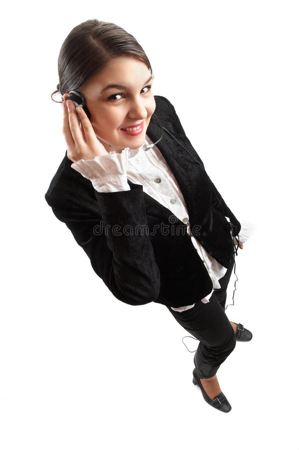 Beautiful Customer Representat Stock Image - Image of center ...