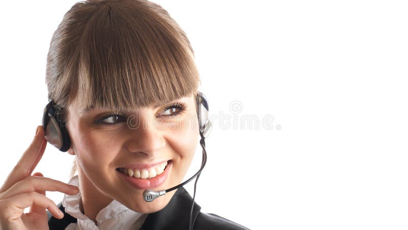 Beautiful Customer Representative Stock Photo - Image of call ...