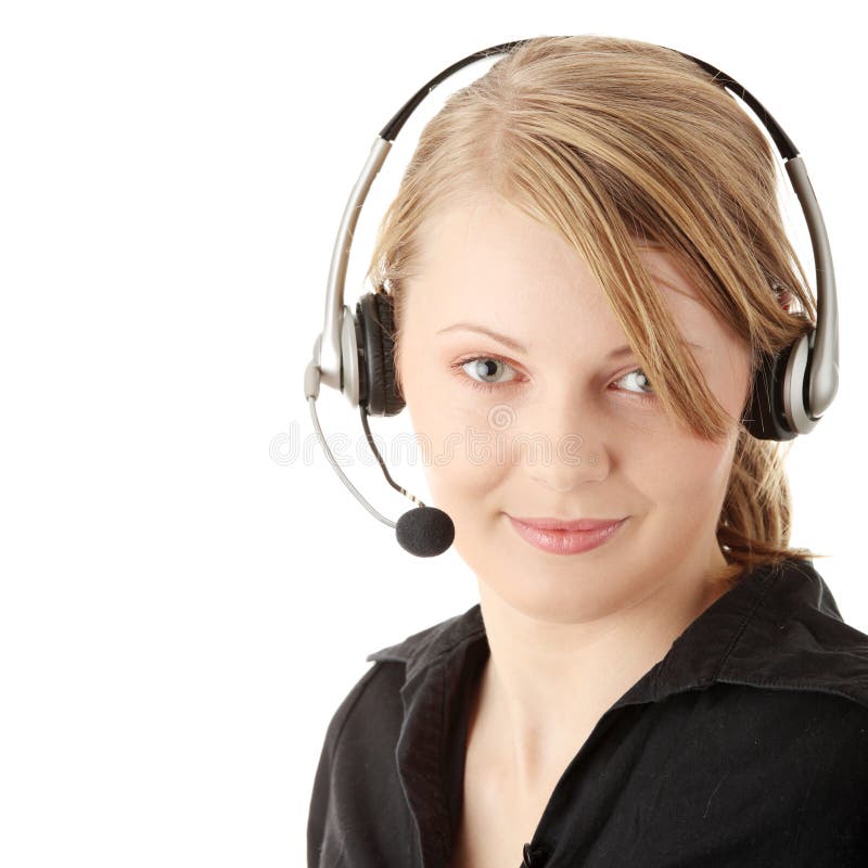 Customer Service Professional Stock Photo - Image of isolated, call ...