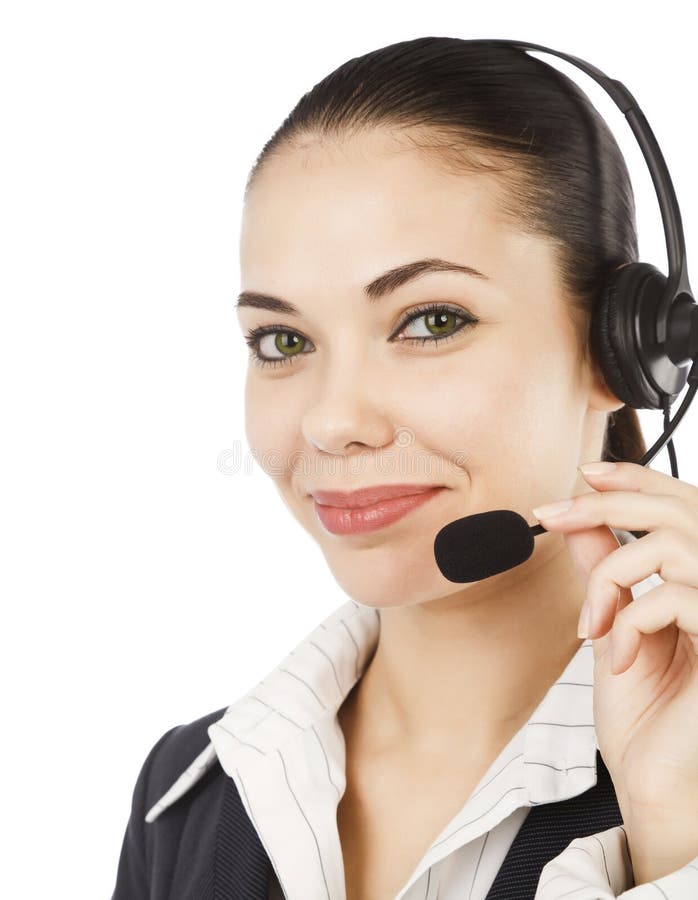 Service operator woman stock photo. Image of contact - 18291800