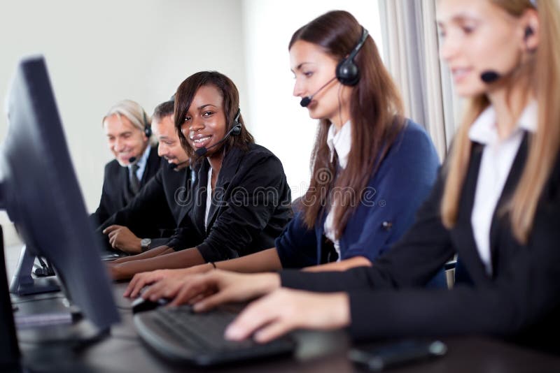 Customer Service Support People Stock Photo - Image of agent, closeup ...
