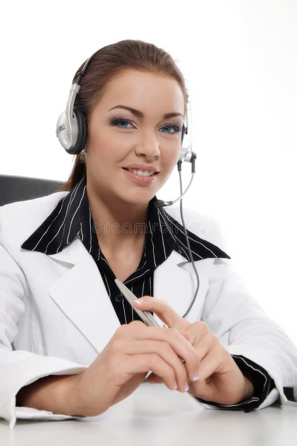 Beautiful customer support stock image. Image of computer - 30522775