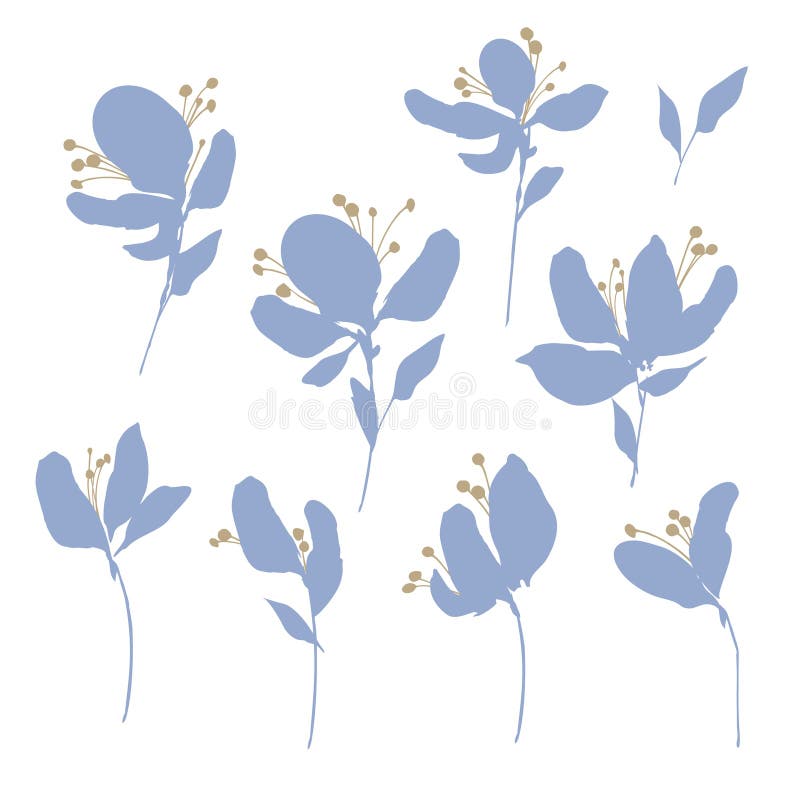 Floral Material Collection Ideal for Textile Design, Stock Vector ...