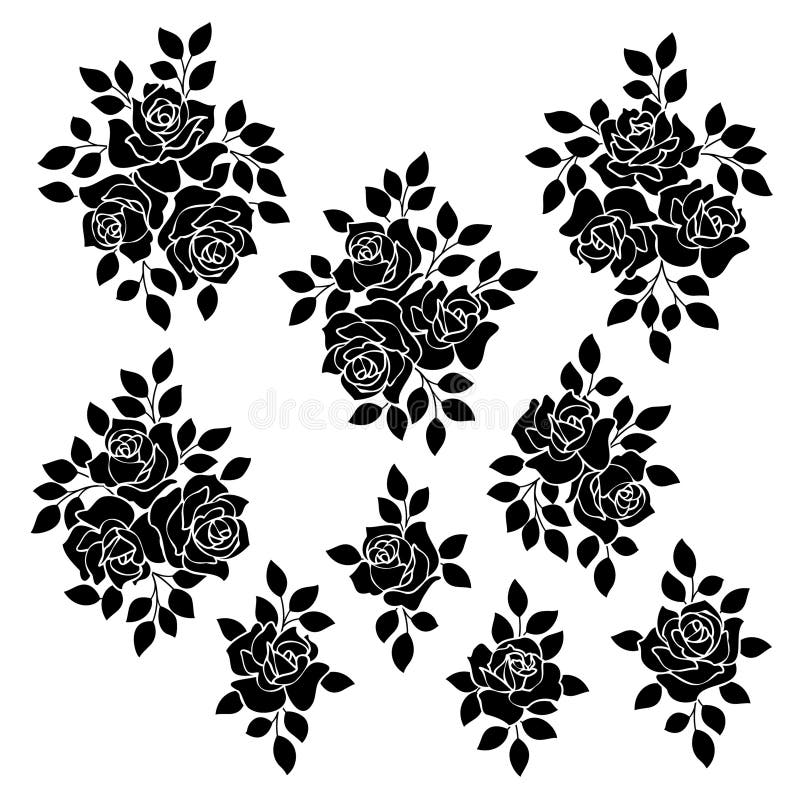 Beautiful and Cute Rose Vector Material Collection, Stock Vector ...