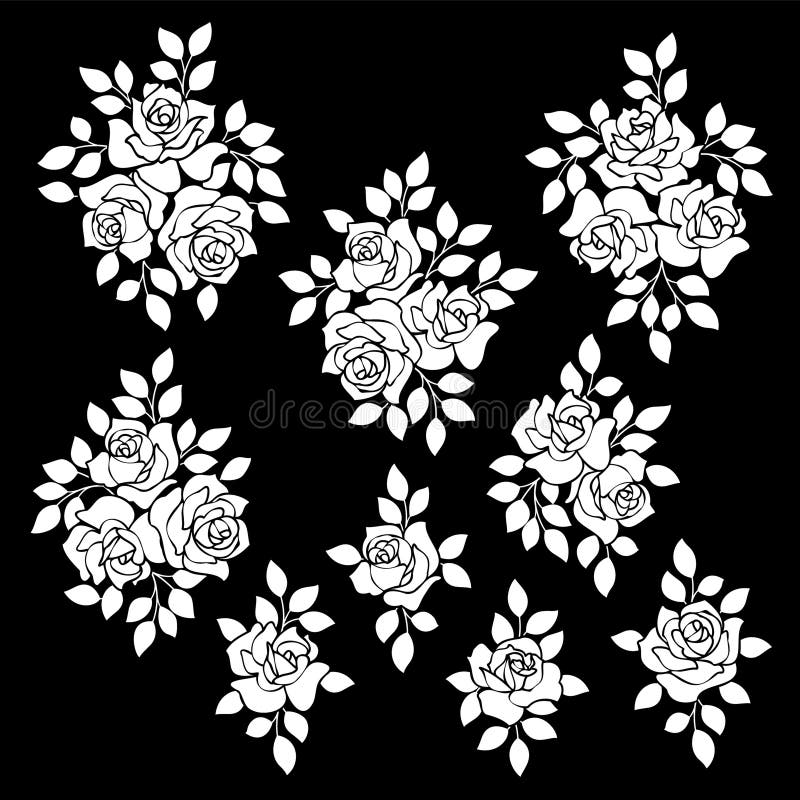 Beautiful and Cute Rose Vector Material Collection, Stock Illustration ...