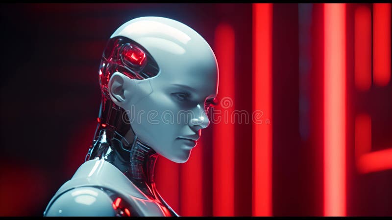 Beautiful Cyborg Girl on a Technological Background. Futuristic Robot ... Beautiful Cyborg Girl on a Technological Background. Futuristic Robot ...