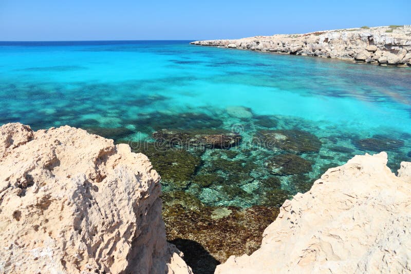 Beautiful Cyprus, Konnos Bay in Cape Greko Natural Park, Rock Arch Near ...
