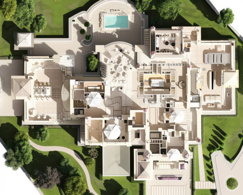 3d Generated Professional Photo of a Creative 3d Rendered Layout Plan ...