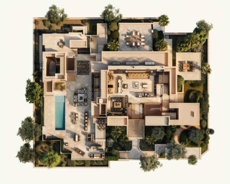 3d Generated Professional Photo of a Creative 3d Rendered Layout Plan ...