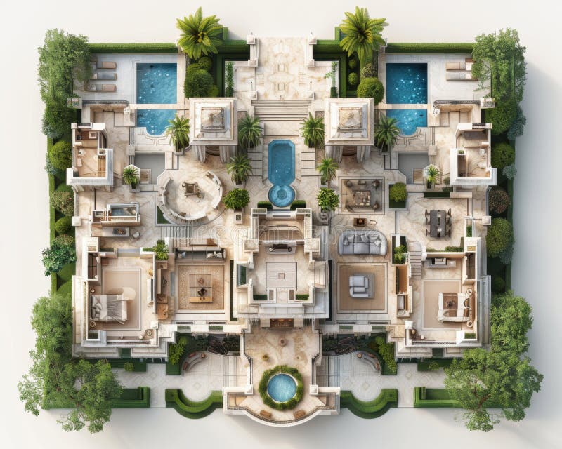 3d Generated Professional Photo of a Creative 3d Rendered Layout Plan ...