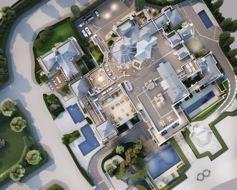 3d Generated Professional Photo of a Creative 3d Rendered Layout Plan ...