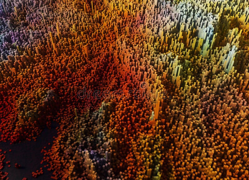 Beautiful 3D Graphics, 3D Synthetic Solid Graphics, Mountains Stock ...