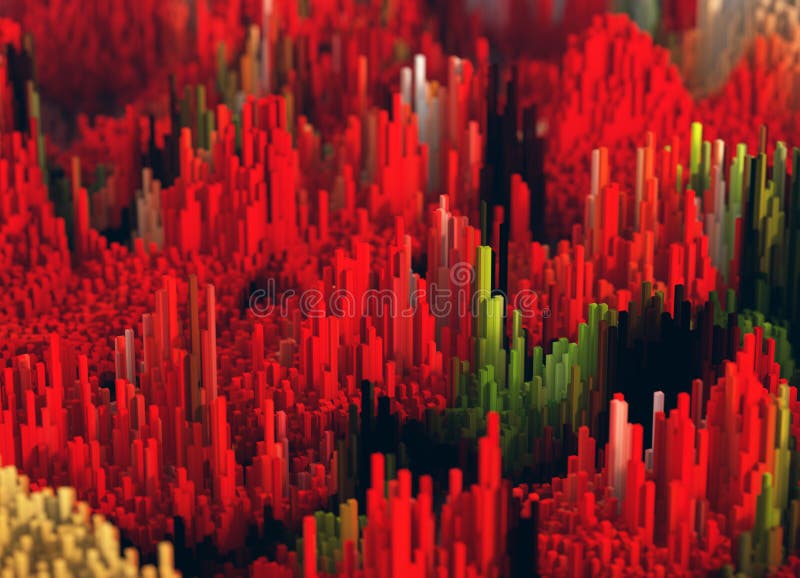 Beautiful 3D Graphics, 3D Synthetic Solid Graphics, Mountains Stock ...