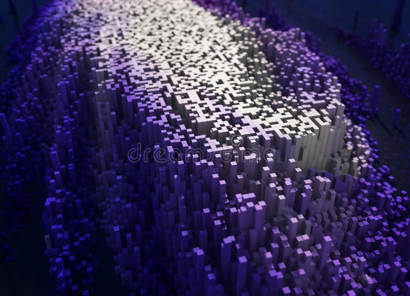 Beautiful 3D Graphics, 3D Synthetic Solid Graphics, Mountains Stock ...