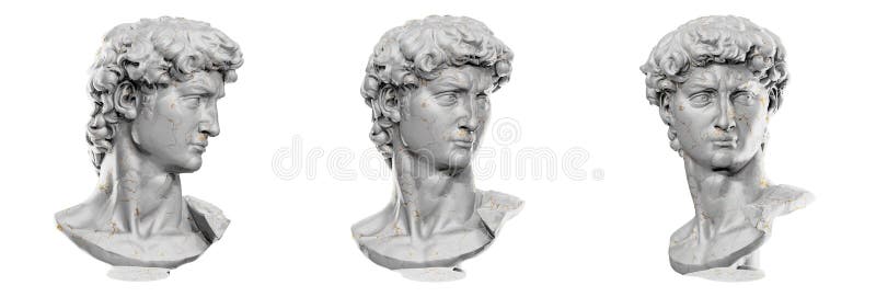 Michelangelo s David head stock illustration. Illustration of ...