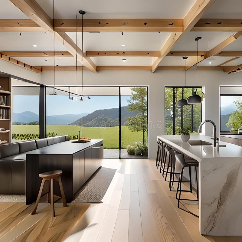 3d Rendering of Modern House Picture is AI-generated Illustration ...