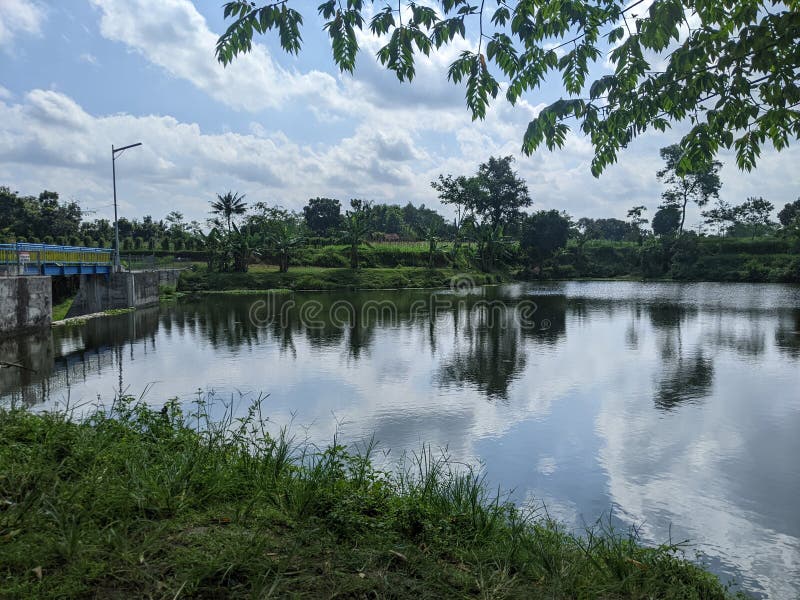 Beautiful Dam during the Day Stock Image - Image of beautiful, river ...