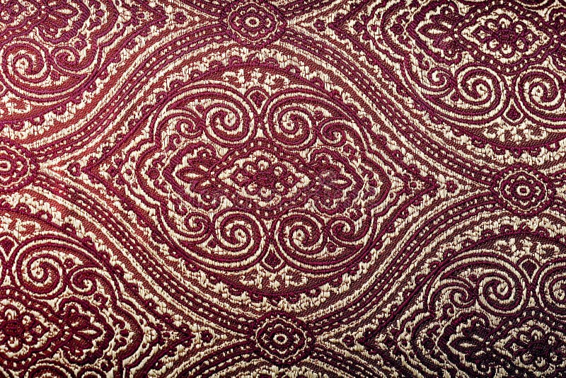 Beautiful Damask Burgundy Fabric Background Stock Photo - Image of ...