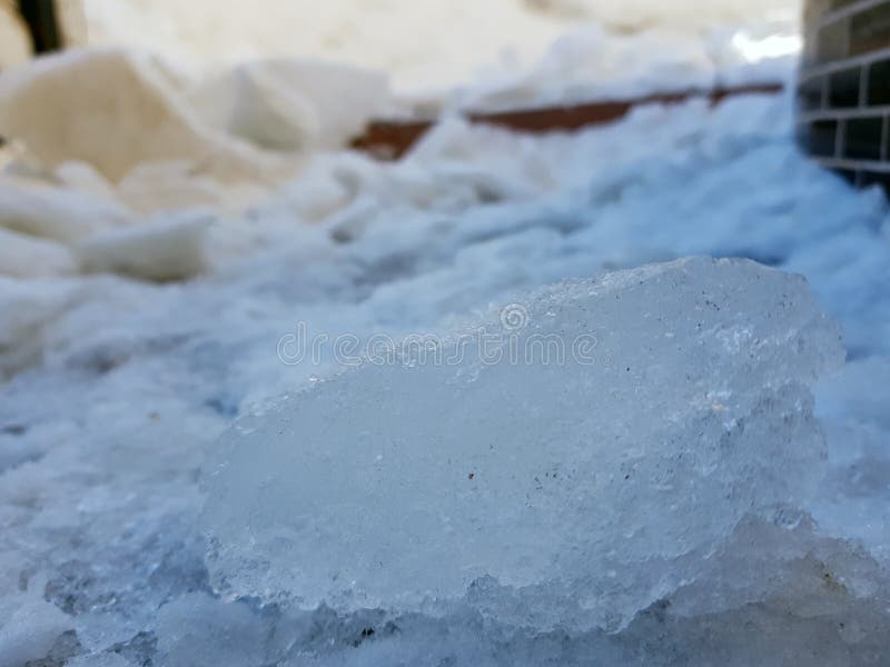 Beautiful and Dangerous Blocks of Ice Stock Image - Image of drops ...